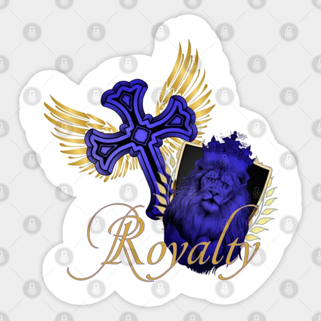 Royalty in Christ - Cross - Sticker | TeePublic