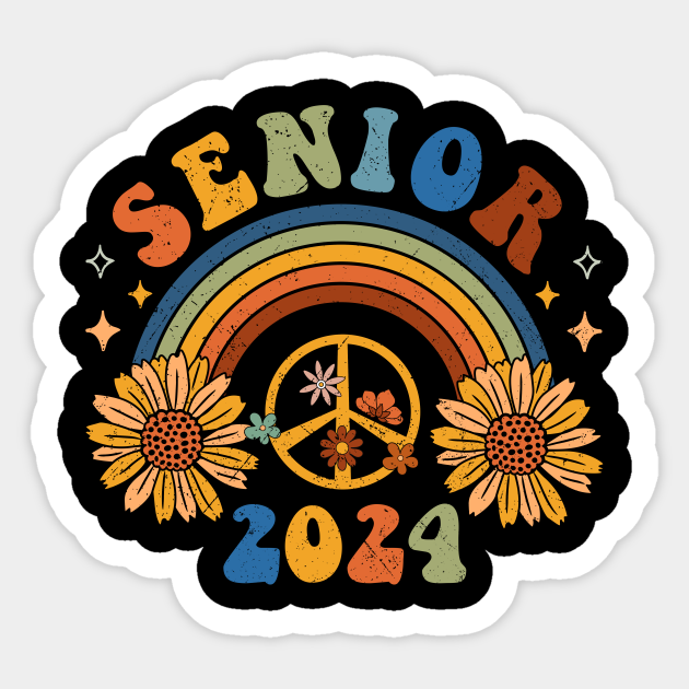 Senior 2024 Groovy Retro Class of 2024 Graduation - Senior 2024 ...