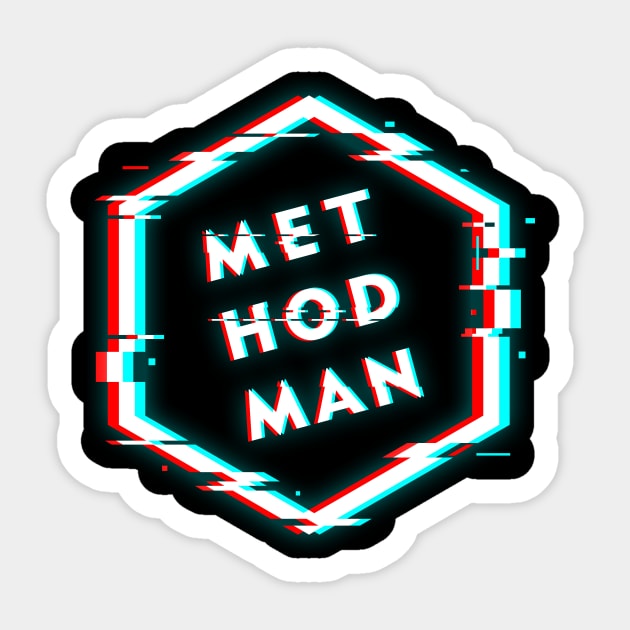 METHOD MAN POLYGON GLITCH - Method Man - Sticker | TeePublic