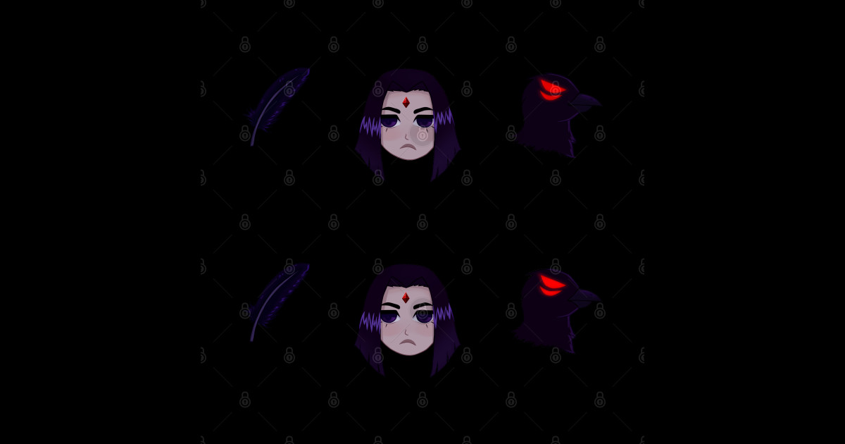 Teen Titans Raven Set - Teen Titans - Sticker | TeePublic