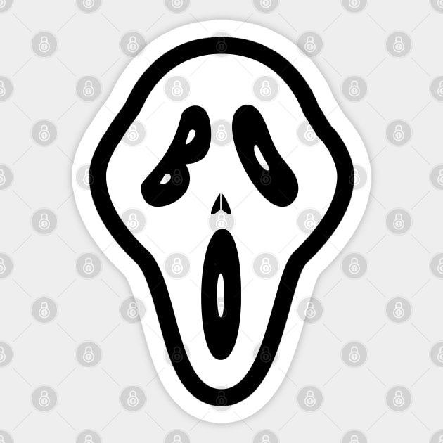 Boo Face Halloween - Halloweenshirt - Sticker | TeePublic