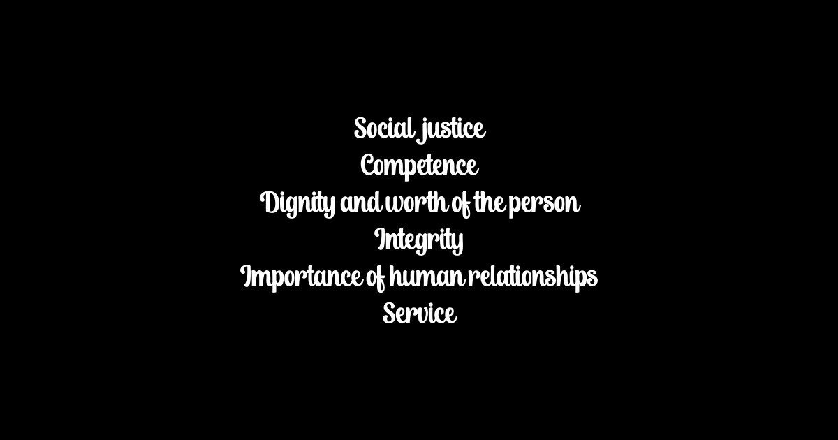 Social Justice Competence Integrity School Social Worker Social Work ...