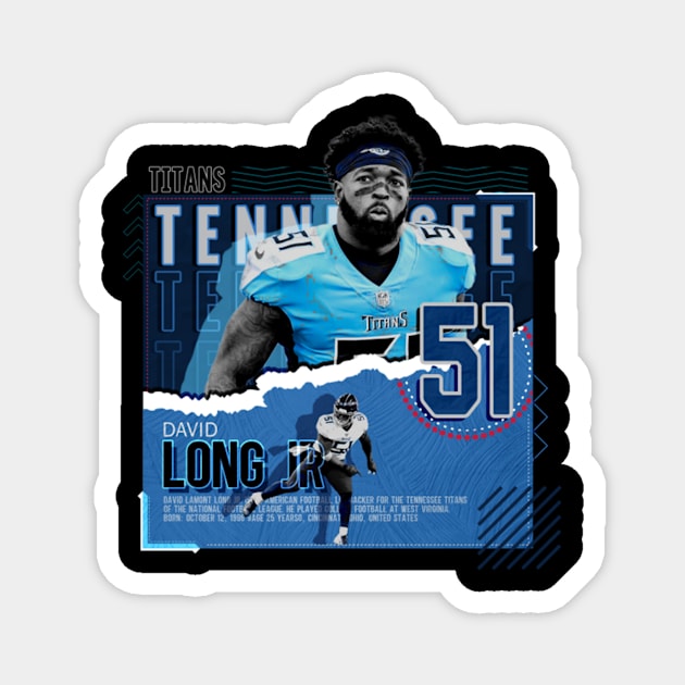 David Long Jr Football Paper Poster Titans - Football Player - Magnet ...