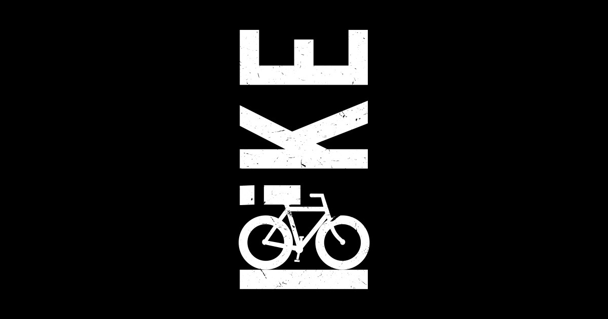 BIKE Word Art Illustration - Bike Commuter - Sticker | TeePublic
