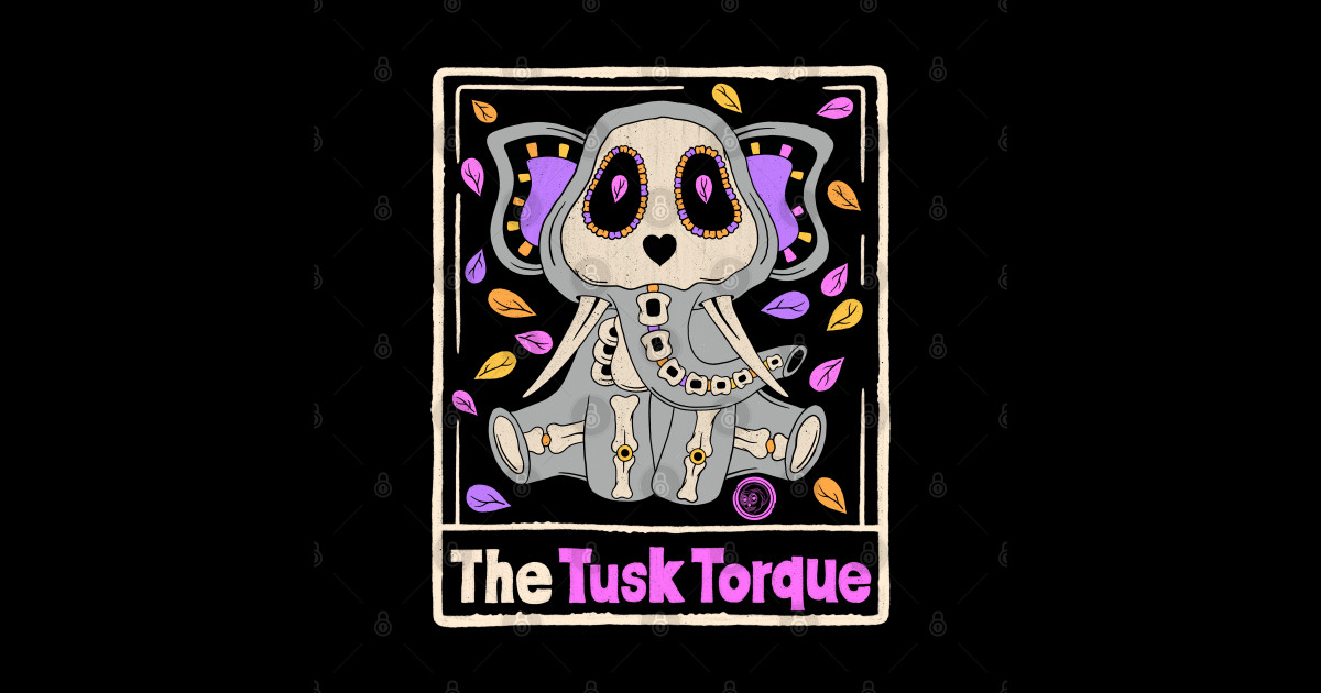 The Tusk Torque - Tarot Card - Sticker | TeePublic