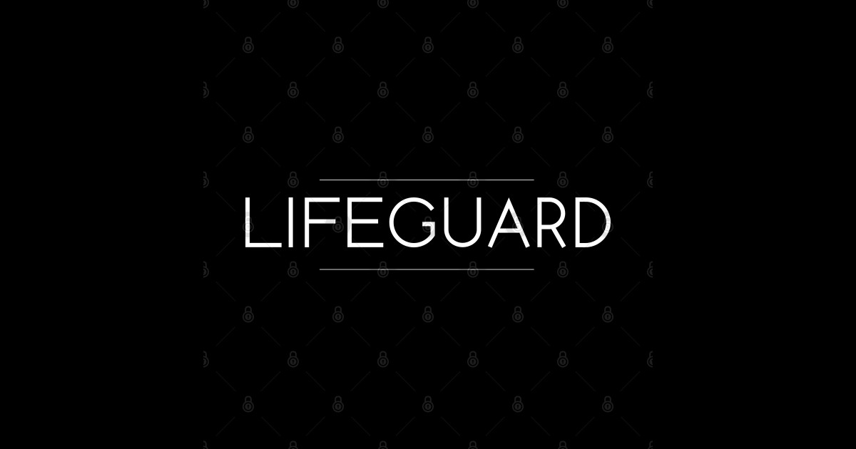 Lifeguard Minimalist Design - Lifeguard - Sticker | TeePublic