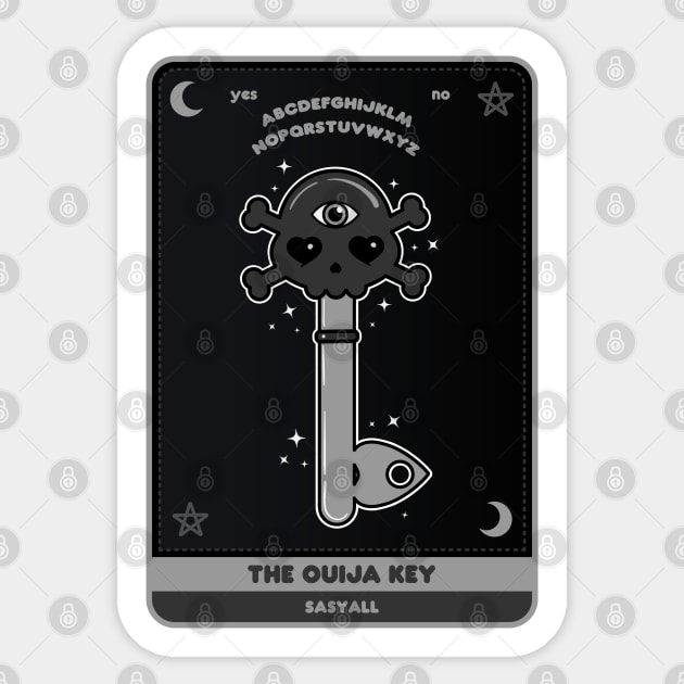 The Ouija Key - Kawaii Card - Sticker | TeePublic