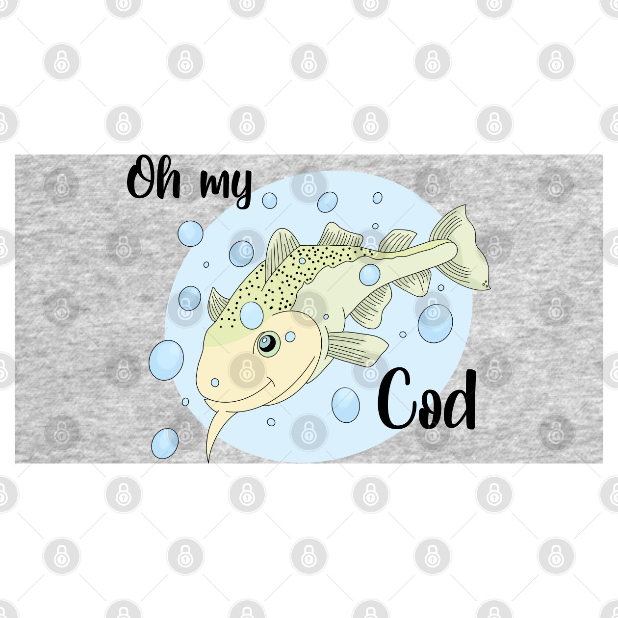 Oh My Cod - Oh My Cod Fish Pun - Hoodie | TeePublic