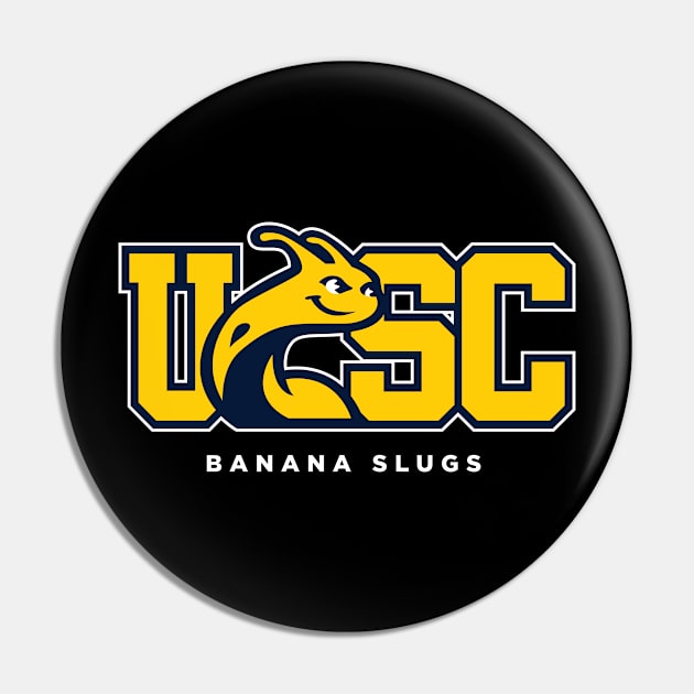 UCSC - Banana Slugs - Pin | TeePublic