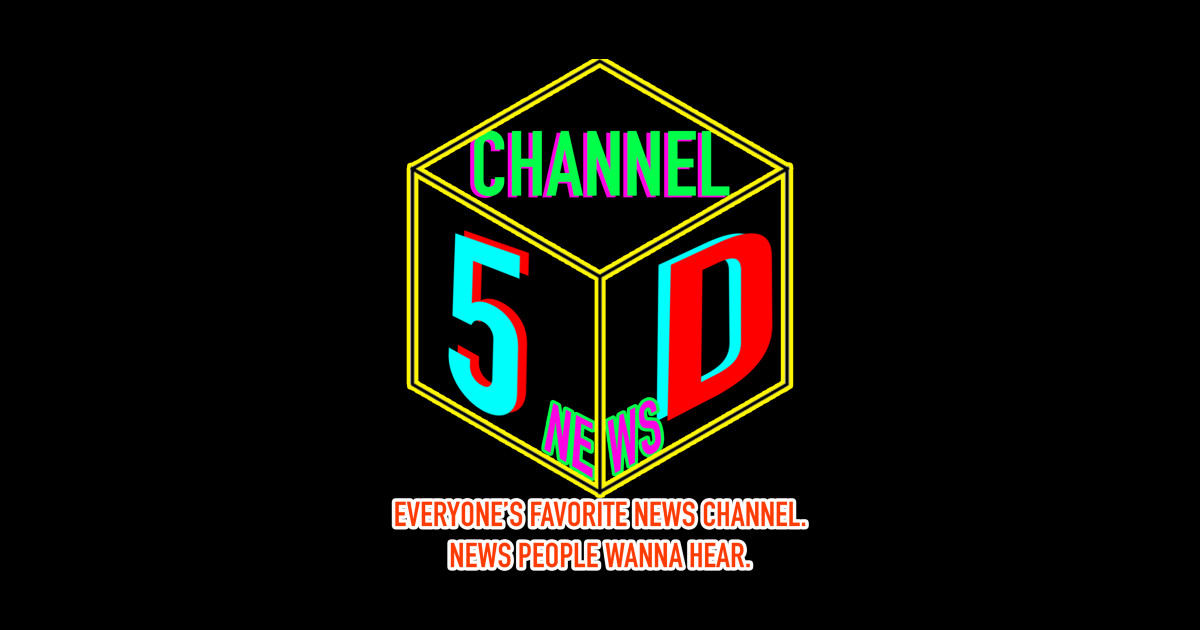 Channel 5D News Front+Back - Mattyam - Sticker | TeePublic