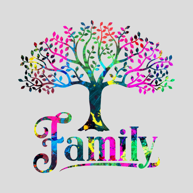 Colorful Family Tree - Tree - Mug | TeePublic
