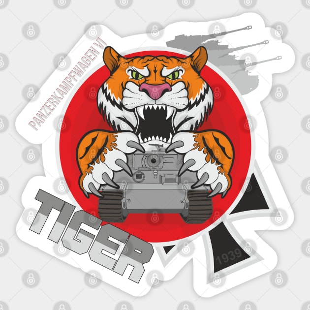 Pz-VI Tiger Heavy Tank - Ww2 Tanks - Sticker | TeePublic
