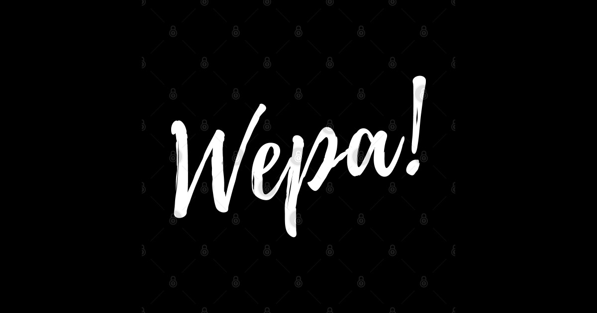 Wepa! | White Print - Broadway - Sticker | TeePublic