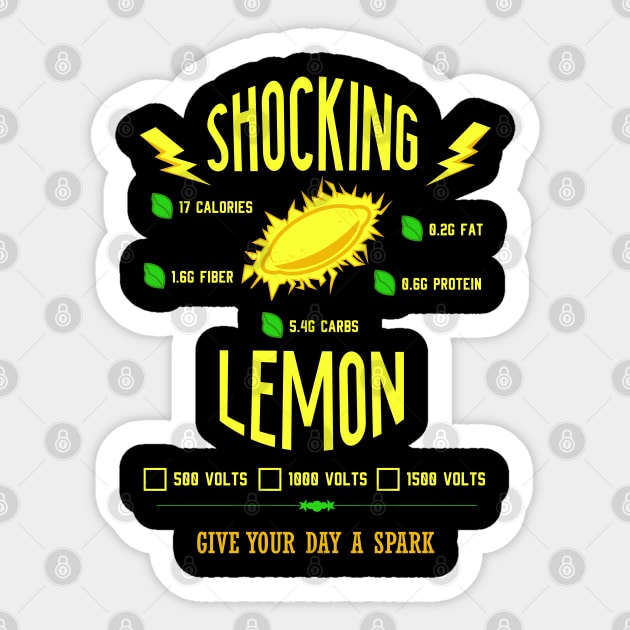 Shocking Lemon v3 - Shocking Lemon - Sticker | TeePublic