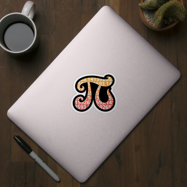 Pi Symbol with Numbers - Pi Day - Sticker | TeePublic