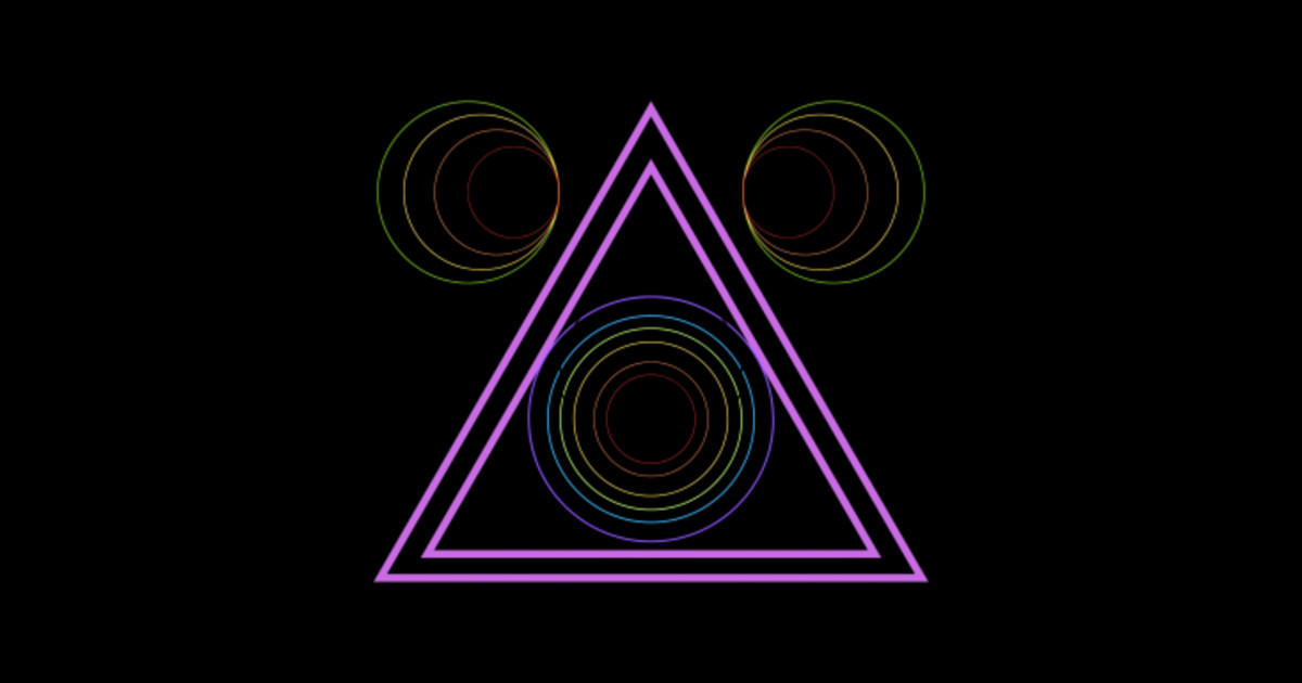 I love Geometry - Circles Pattern - Sticker | TeePublic