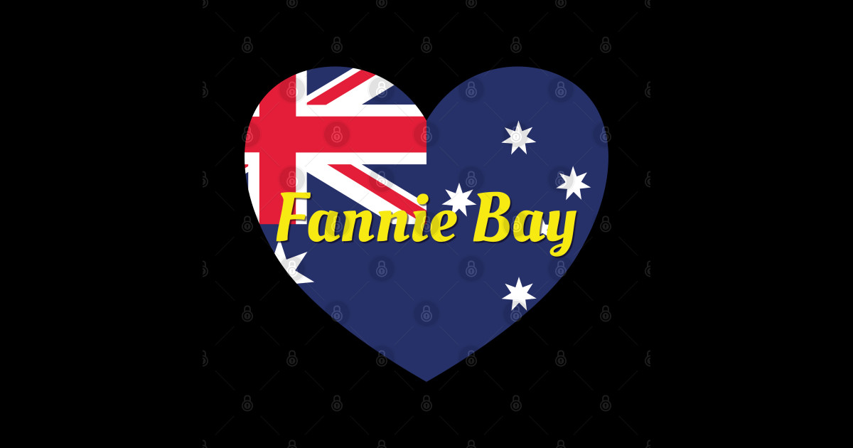 Fannie Bay NT Australia Australian Flag Heart - Fannie Bay Australia ...