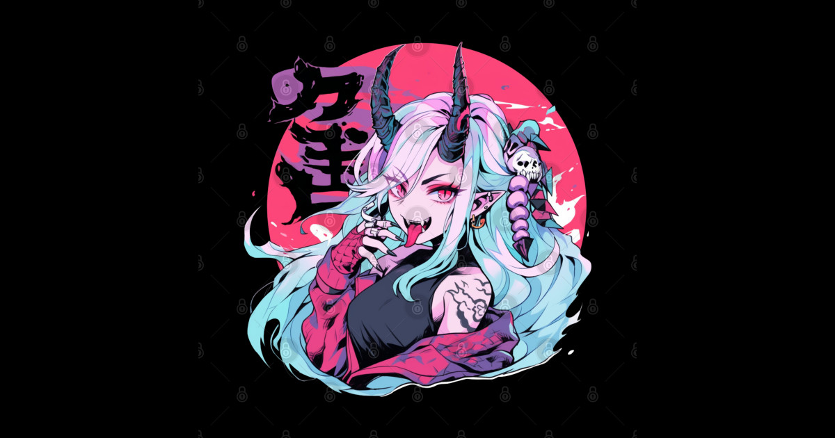 Phonk Demon Girl - Phonk - Sticker | TeePublic
