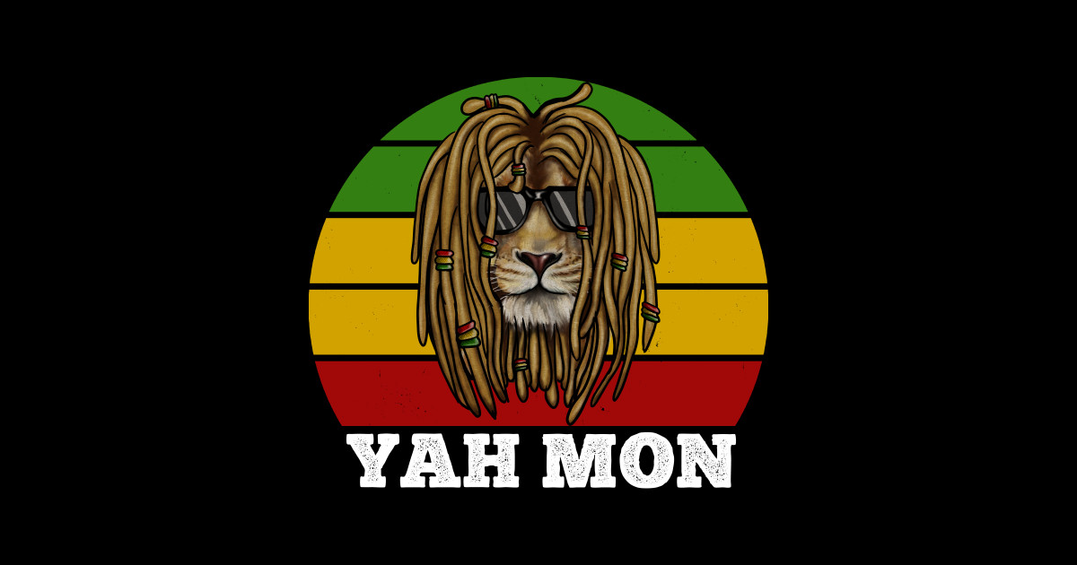 African Rasta Lion, Yah Mon, Jamaican Saying - Rasta - T-Shirt | TeePublic African Rasta Lion, Yah Mon, Jamaican Saying - Rasta - T-Shirt | TeePublic