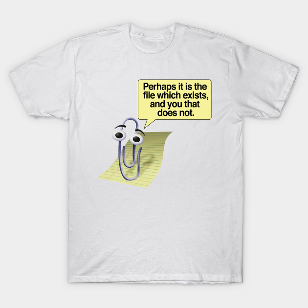 Retro 90s/00s Microsoft Clippy - Perhaps it is the file which exists ...