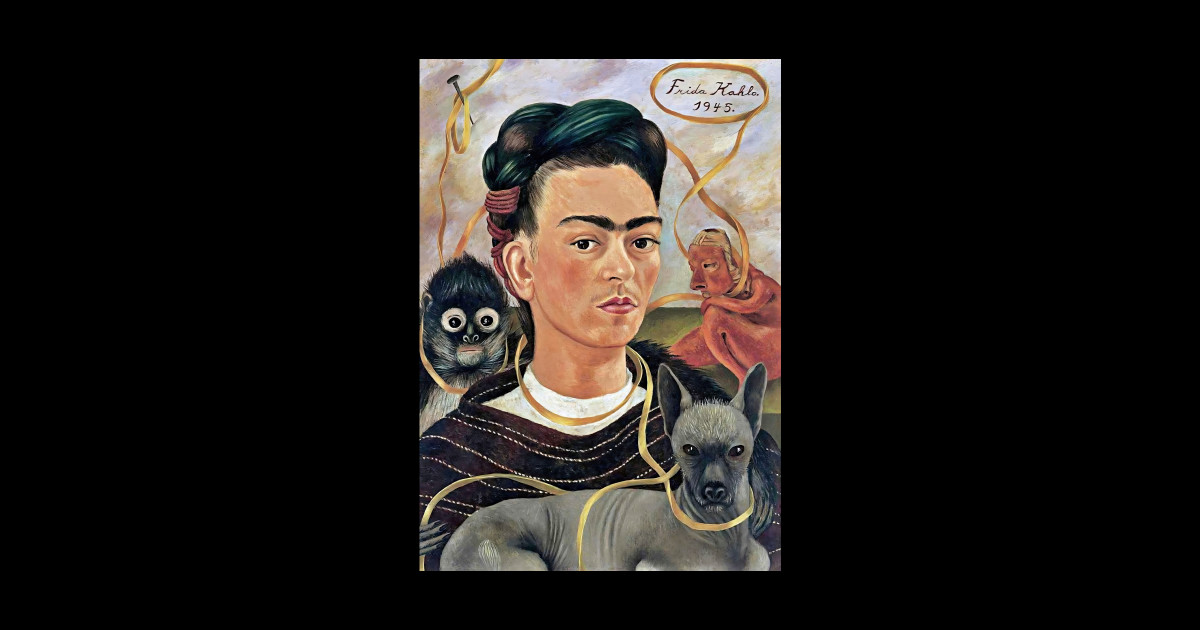Frida Kahlo Self-Portrait - Frida Kahlo - Sticker | TeePublic