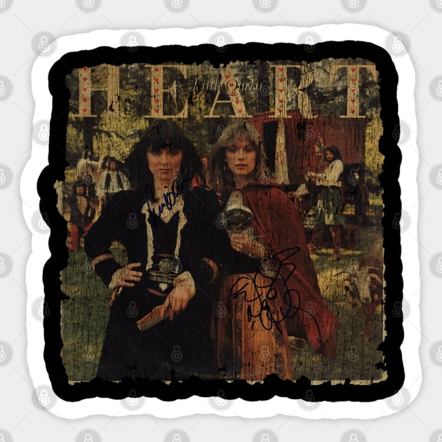 Heart with Signature - Vintage Retro - Sticker | TeePublic