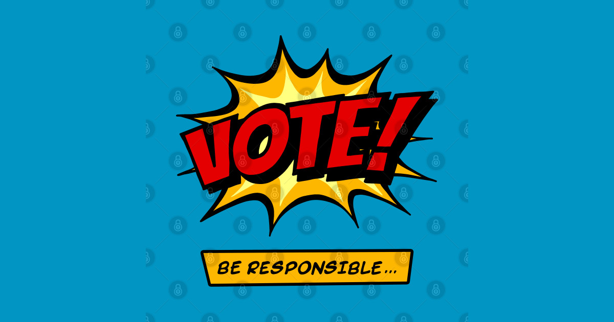 Vote - Comic style - Vote - T-Shirt | TeePublic