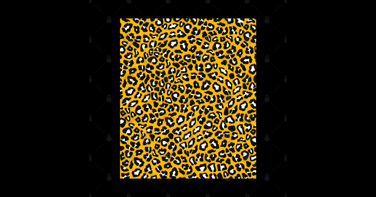 Bold Yellow Leopard Print Spots. - Bright Yellow - Sticker | TeePublic