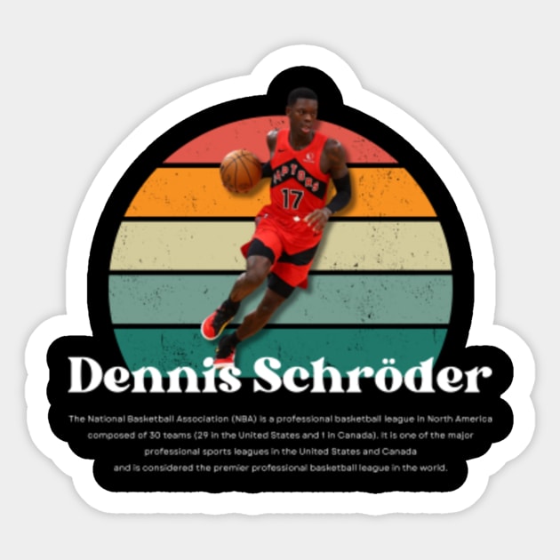 Dennis Schröder Vintage V1 - Player - Sticker | TeePublic