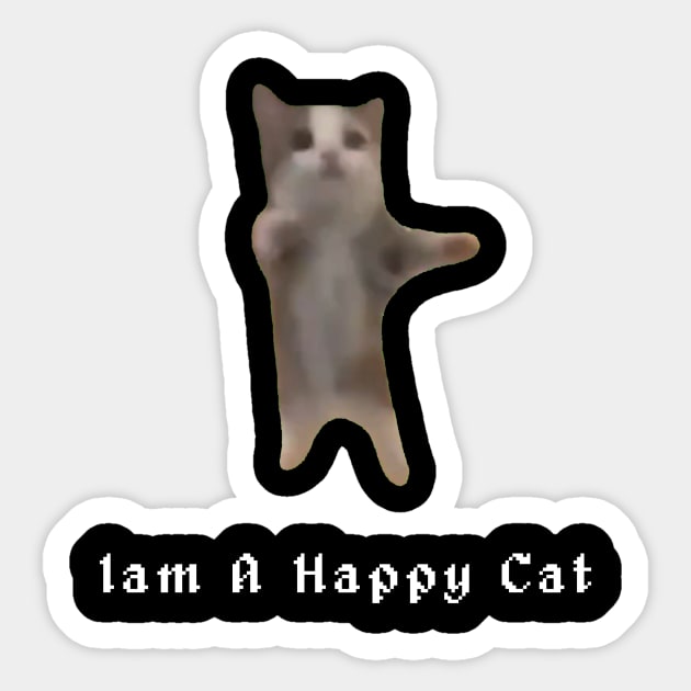 Happy Cat Meme - Happy Cat Meme - Sticker | TeePublic