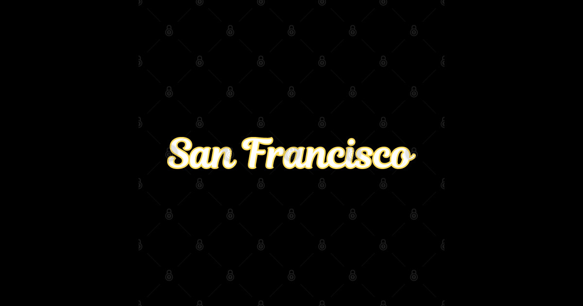 San Francisco Script - San Francisco 49ers - Sticker | TeePublic