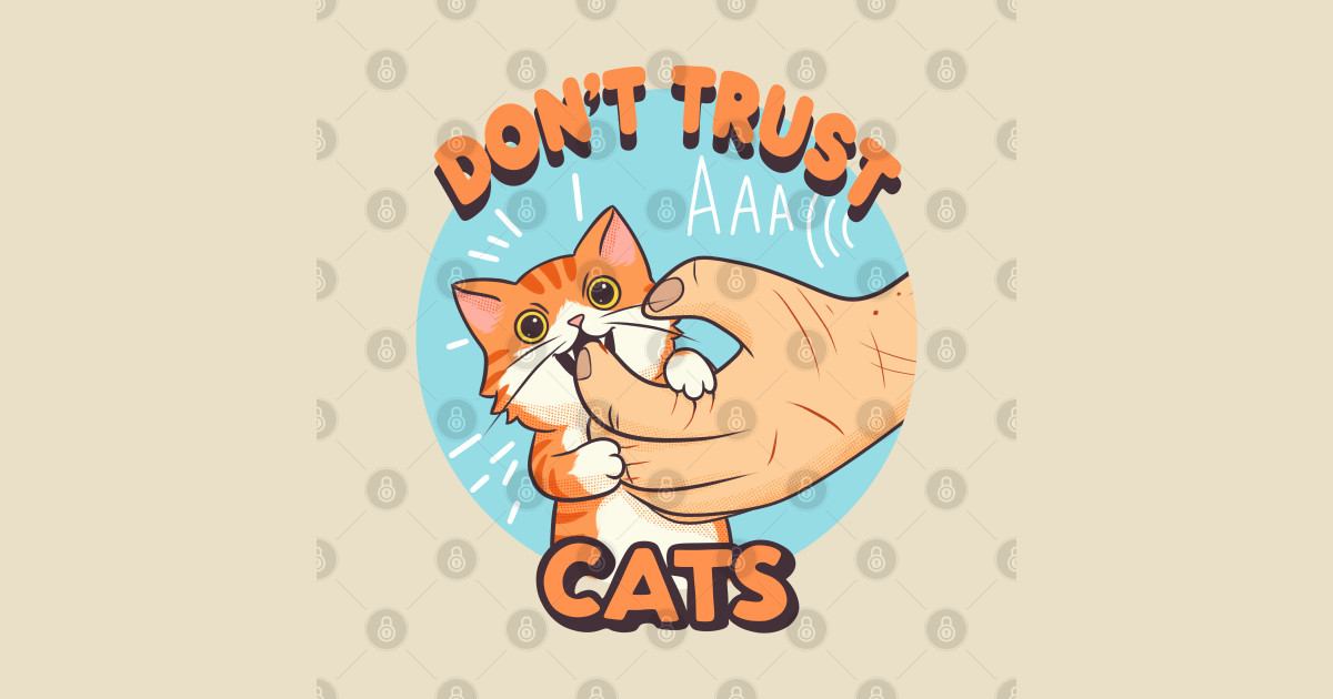 Don't trust cute cats - Cute Cats - T-Shirt | TeePublic