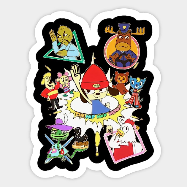 The Hip Hop Hero ! - Parappa The Rapper - Sticker | TeePublic