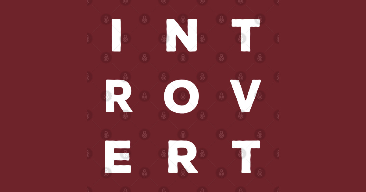 INTROVERT Logo/Slogan - Introvert - T-Shirt | TeePublic
