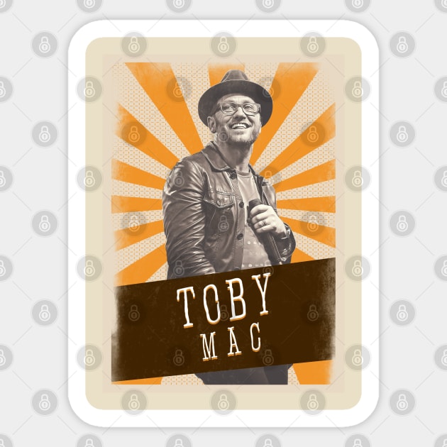 Vintage Aesthetic Tobymac - Tobymac - Sticker | TeePublic