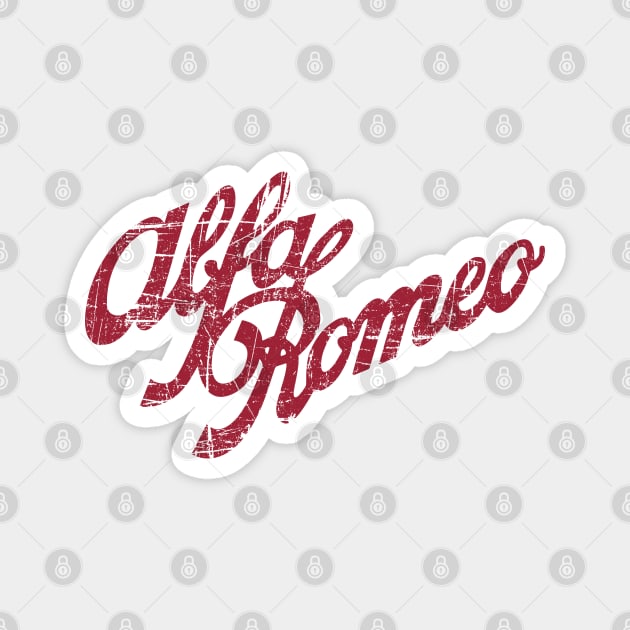 Alfa Romeo Script (visit: fmDisegno.redbubble.com for full range ...