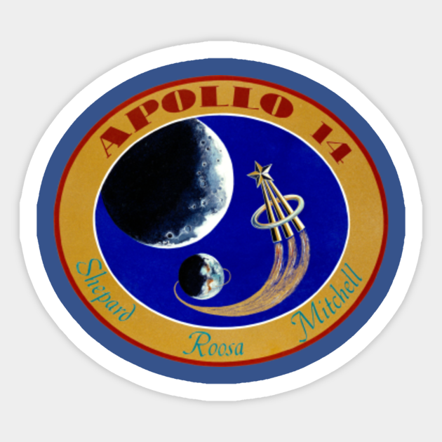 Apollo 14-Mission Patch - Apollo 14 Mission Patch - Sticker | TeePublic