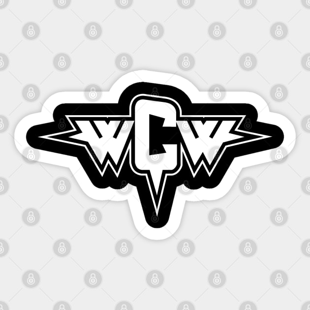 wrestling WCW Font - Wrestling - Sticker | TeePublic