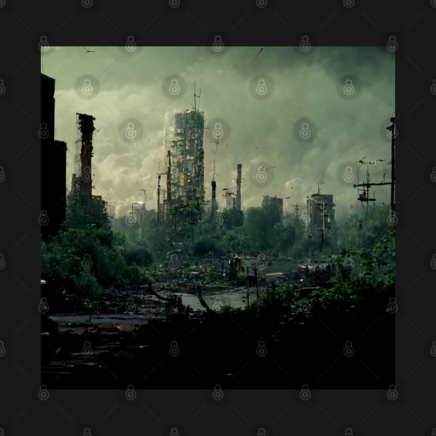 post apocalyptic eco-brutalism - Post Apocalypse - T-Shirt | TeePublic