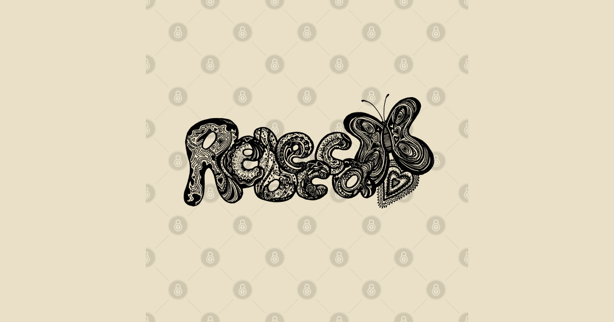 Rebecca - Aussie Tangled Name - Name - T-Shirt | TeePublic