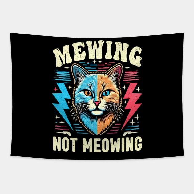 Funny Cat Meme Mewing Looks Max Meowing cat Trend - Mewing Not Mewing ...