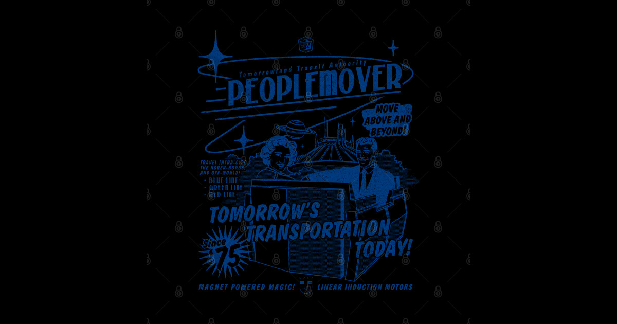 Peoplemover - Tomorrowland - Sticker | TeePublic