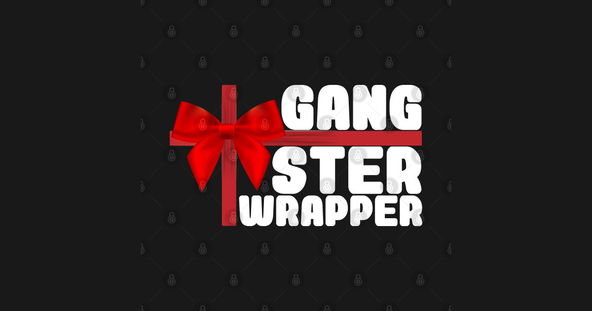 Gangster Wrapper (Rapper) Christmas Bow Present - Christmas - T-Shirt ...
