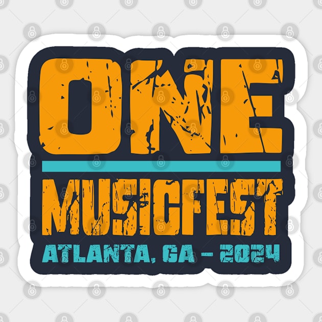 One Music Festival 2024 - Music Festival - Sticker | TeePublic