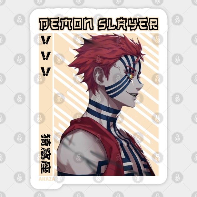 Akaza - Demon Slayer - Akaza - Sticker | TeePublic