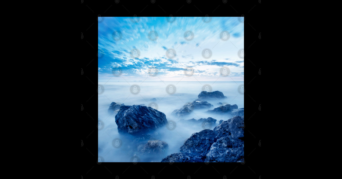 Fog Over the Ocean - Fog - Sticker | TeePublic