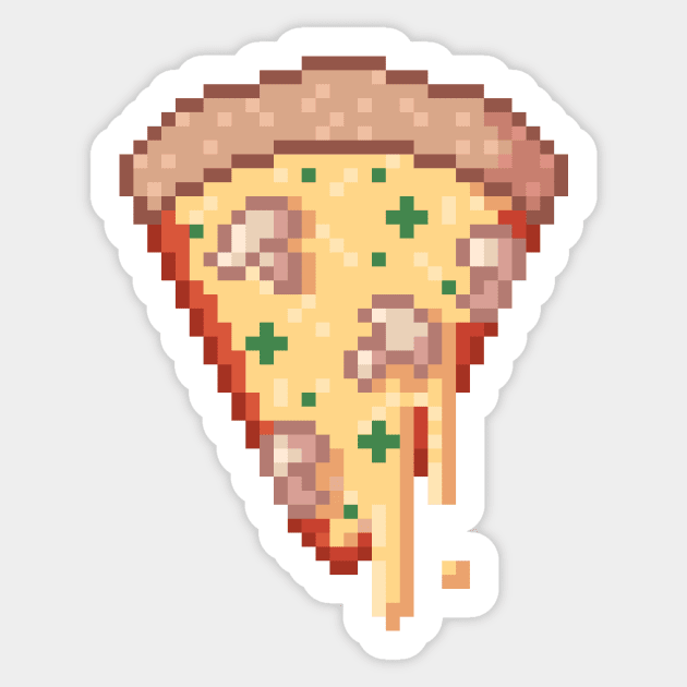 Pixel pizza - Pixel Pizza - Sticker | TeePublic