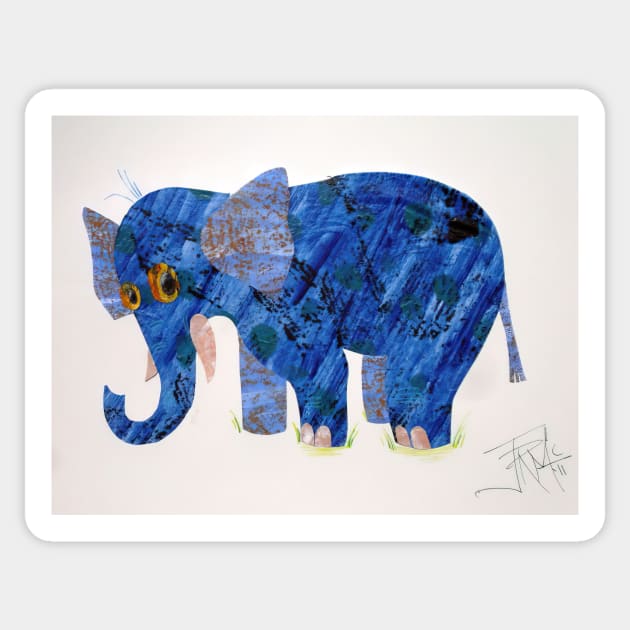 Eric Carle - Elephant - Caterpillar - Sticker | TeePublic