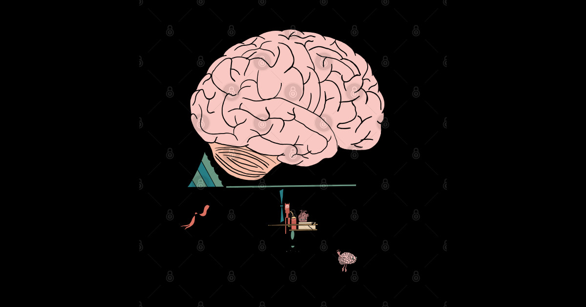 Hot air brain balloon - Brain Art - Posters and Art Prints | TeePublic