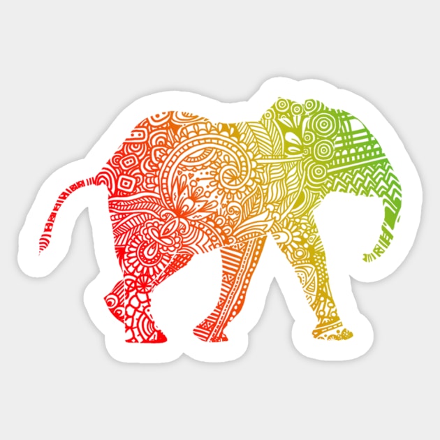 Baby Zentangle Elephant - Elephant - Sticker | TeePublic